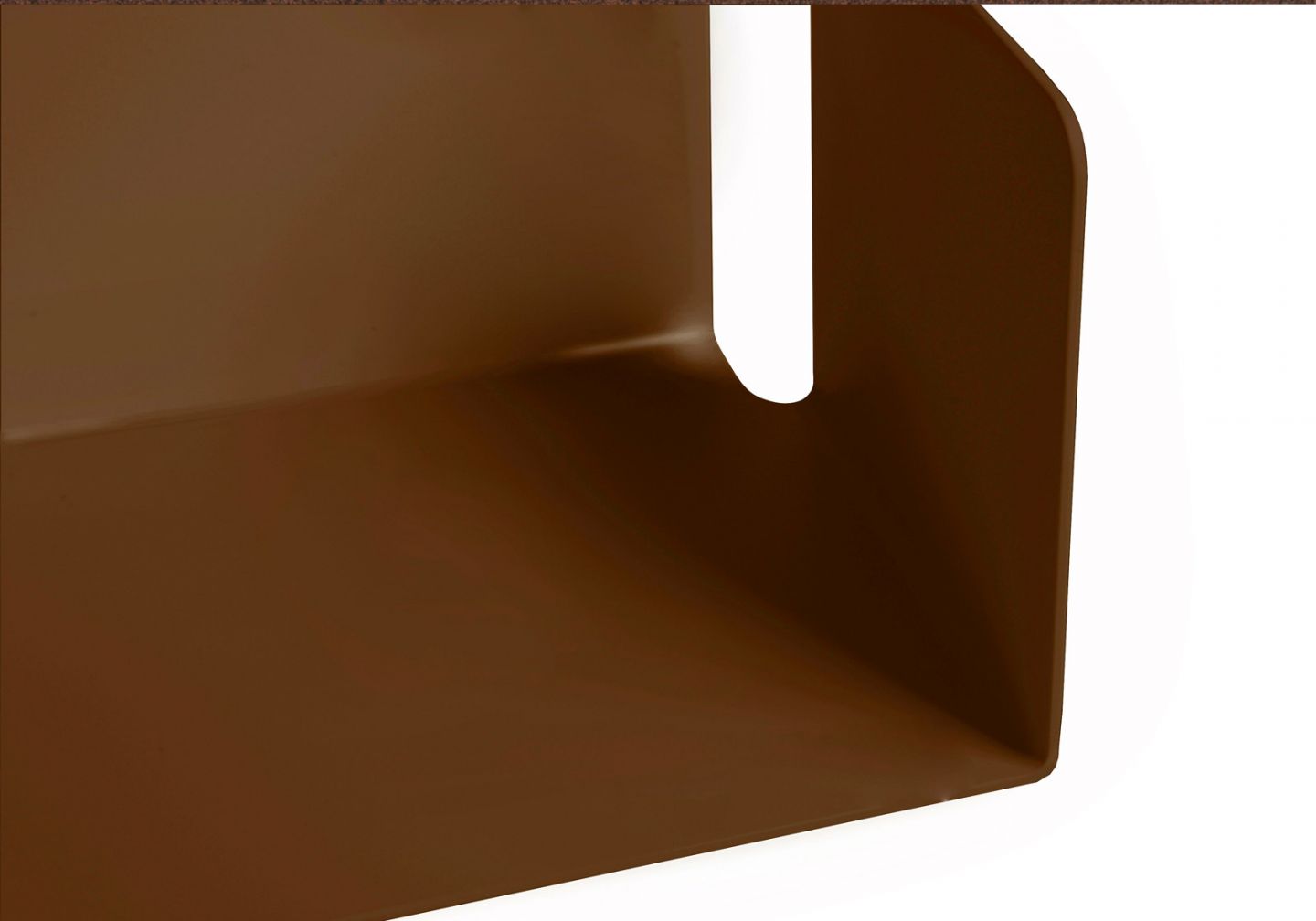 Buy Wall bookshelf rust color - 60 x 15 cm