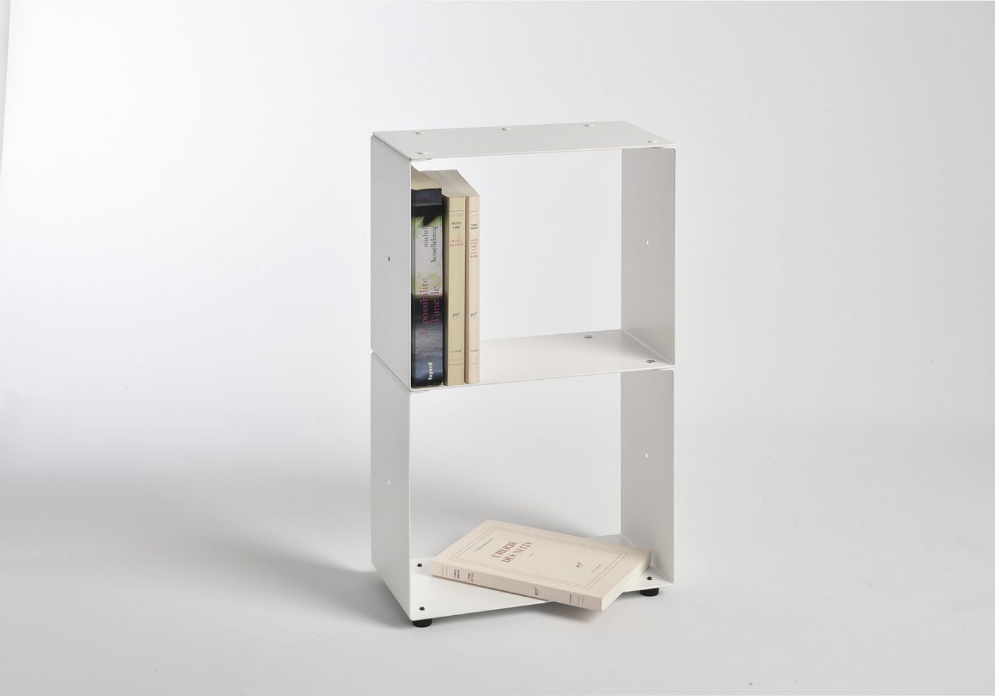 Regalsystem weiß 2 ablagen B30 H50 T15 cm
