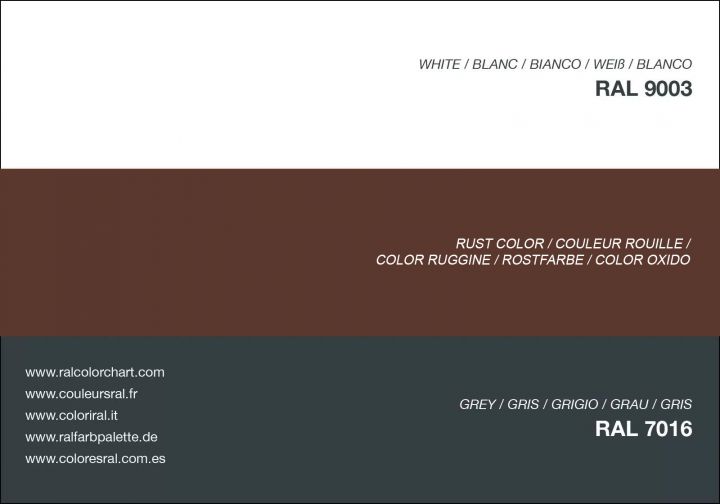 Buy Floating shelves rust color - 23.62 inches - Set of 6