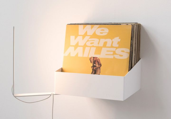 Buy Vinyl Storage Wall Shelf - White