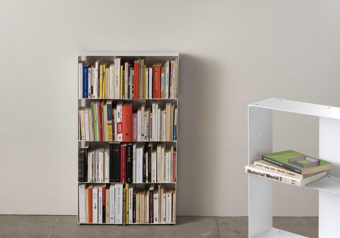 Buy now White Bookcase 60 cm - 4 shelves