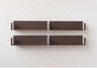 Buy Floating shelves rust colour - 60 x 15 cm - Set of 4
